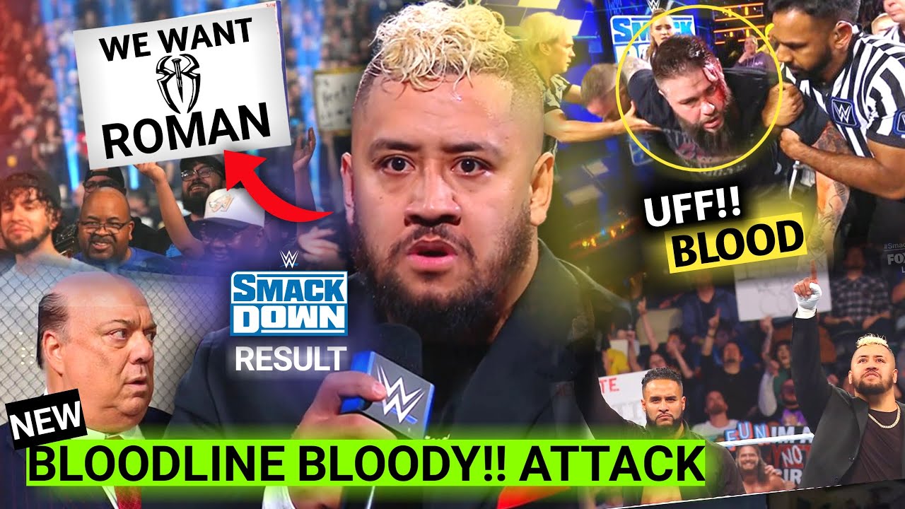 SOLO SIKOA & TAMA TONGA 😲ATTACK KEVIN OWENS | We Want Roman Chants ...