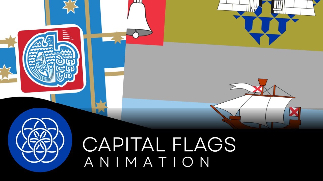 Capital Flags Animation - All Capitals That Do Have An Own Official ...