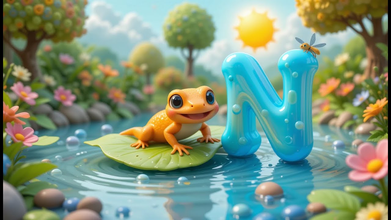 M N O Alphabet Song | Fun ABC Learning with Animals | Kids Nursery ...