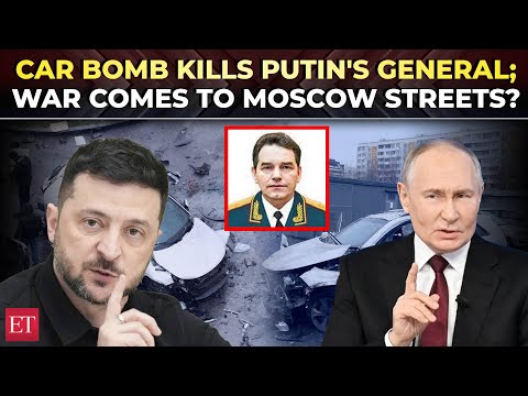 Ukrainian bomb under Russian car? Putin’s senior General KILLED in Moscow | Horrific explosion video