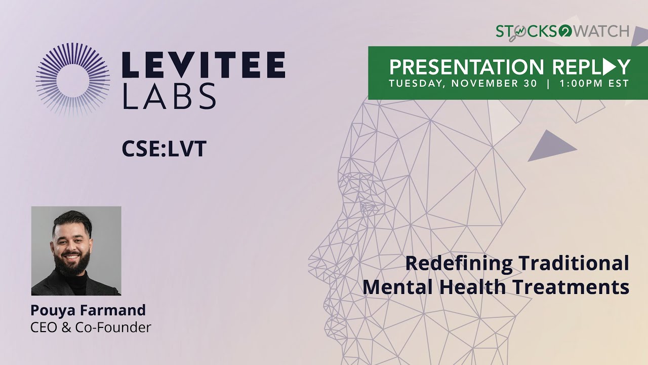 Levitee Labs Presentation by Pouya Farmand - Nov 30 (CSE: LVT) - YouTube