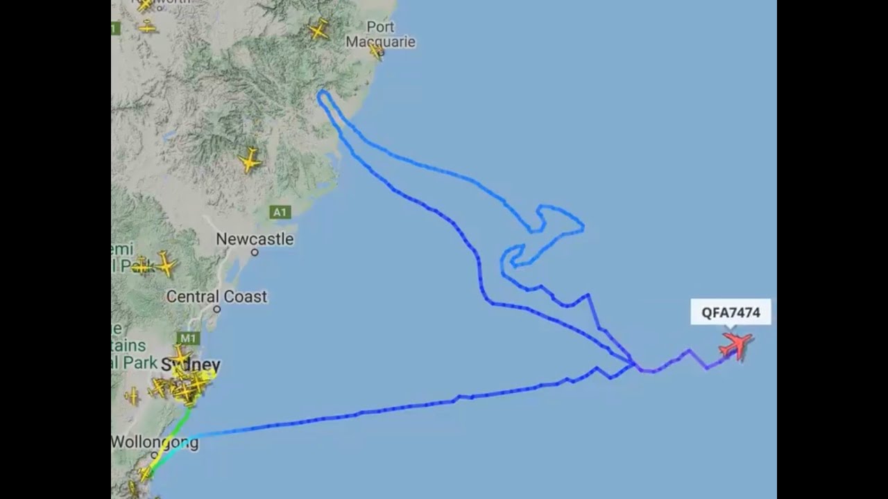 Qantas 7474 draw a Qantas Logo - YouTube