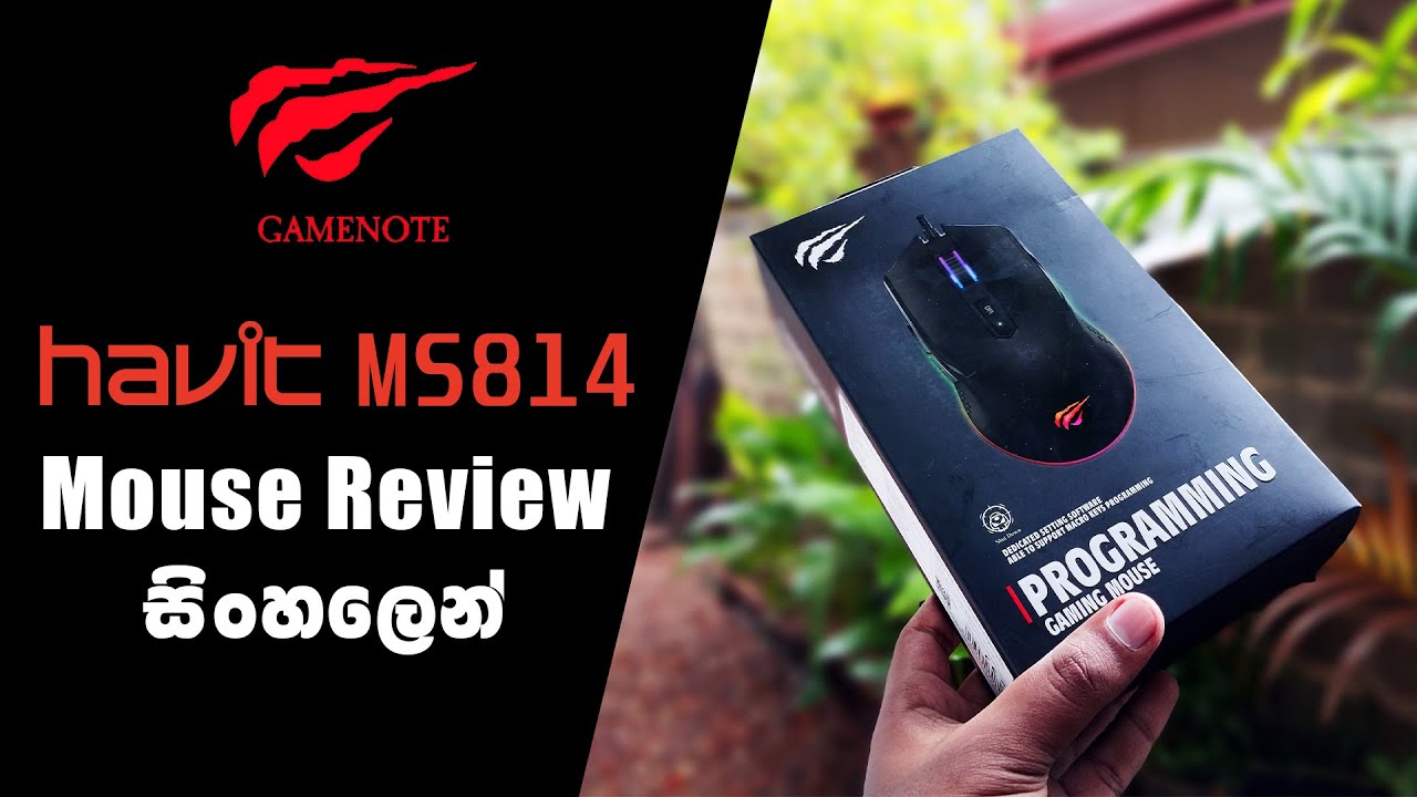Havit MS814 Gaming Mouse Unboxing and Review Sinhala - YouTube