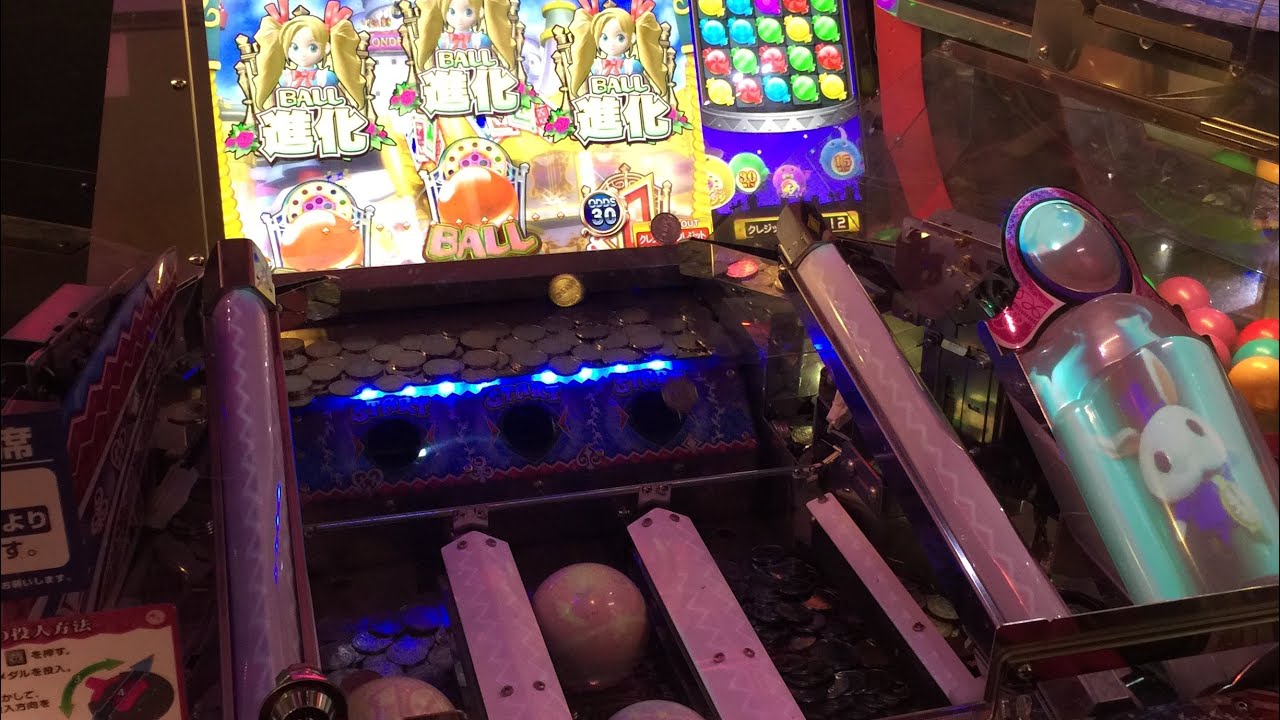Cool Coin dozer game in Japan Arcade コイン落としゲーム - YouTube