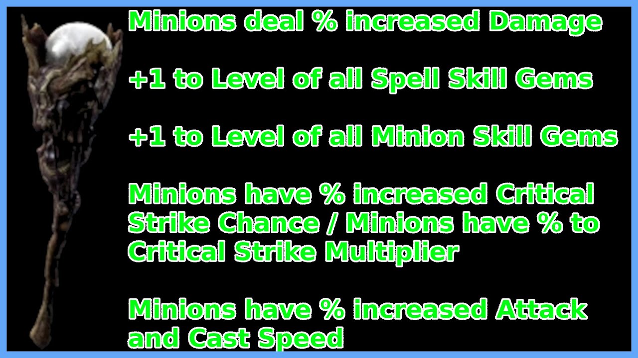 How to craft a high budget minion wand! 3.20 [Pathofexile] - YouTube