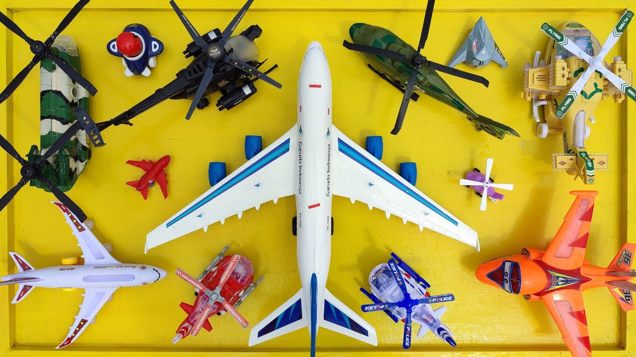 Salvaging Lots of Airplanes Toy, Garuda Planes, Black Hawk Helicopter ...