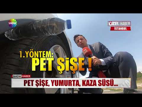 Pet şişe, yumurta, kaza süsü