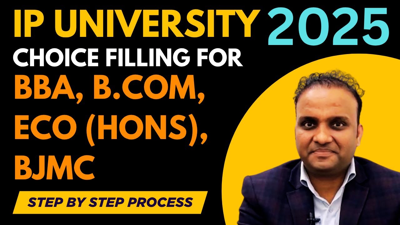 🔴 IPU Choice Filling 2025 LIVE |Step by Step GGSIPU Counselling ...