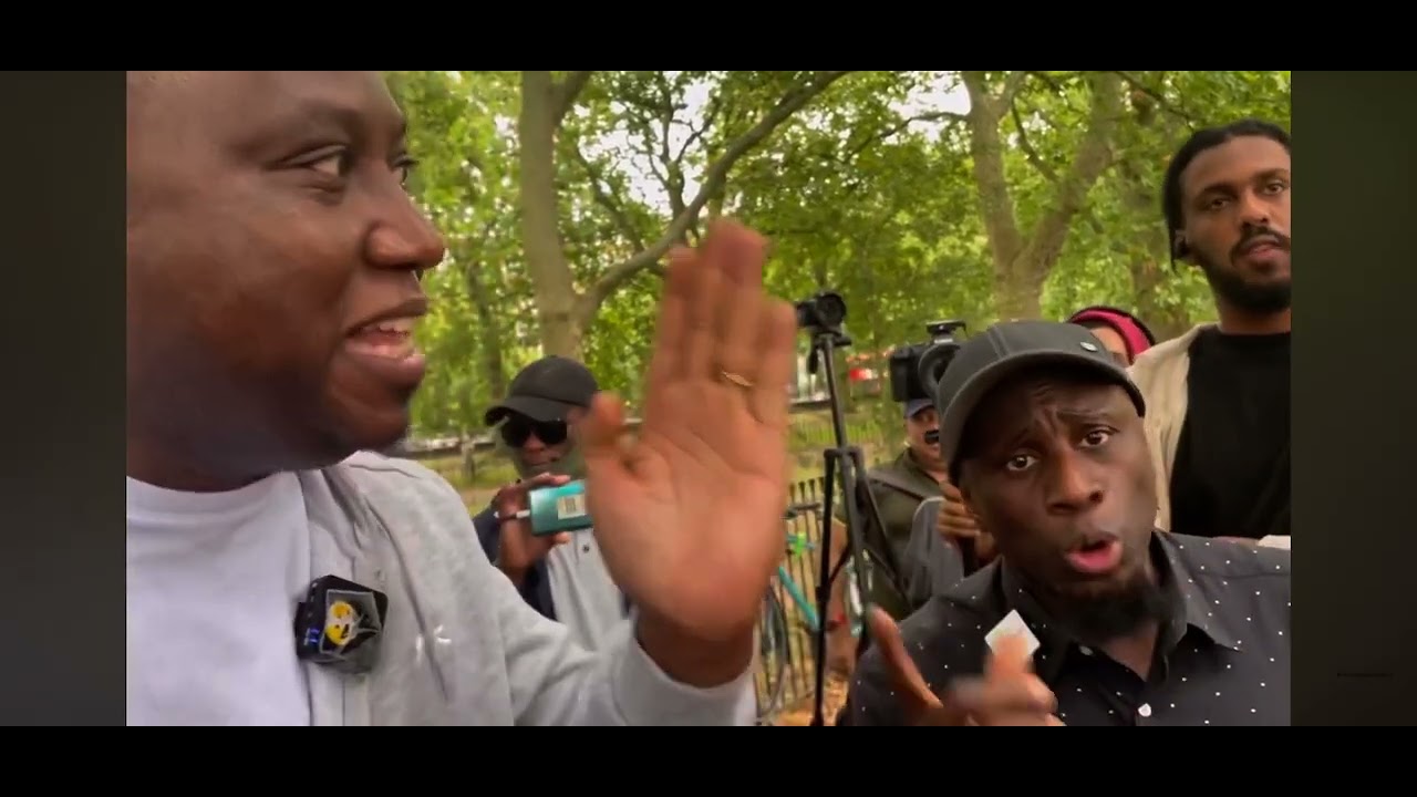 Lamin is Remonstrating With A Lying Christian Preacher At London Hyde ...