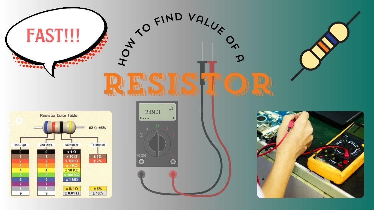 How to find Resister value using Multimeter | resistor color coding ...