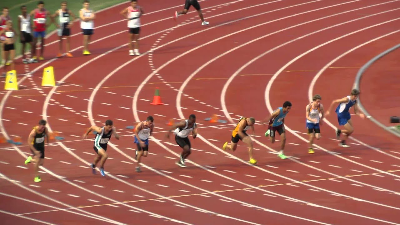 100M 16 Yrs Men Final Trae Williams 10.75 QLD State Champs 2013. 075 ...