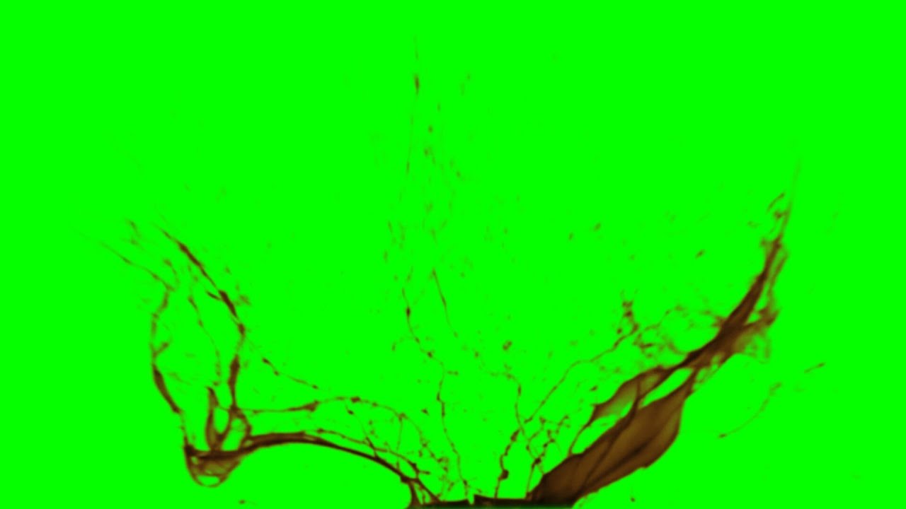 Blood Splatter III - green screen - free use - YouTube