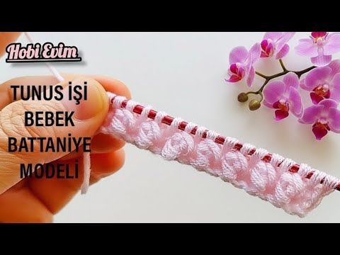 HARİKA 👌 TUNUS İŞİ BEBEK BATTANİYESİ ~ SCARF VEST ~ BABY BLANKET ~AMAZİNG 👌