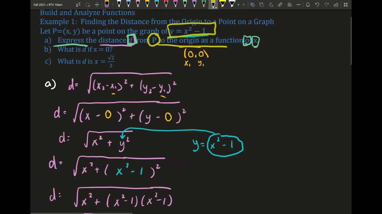 3.6 Mathematical Models: Building Functions (1105) - YouTube