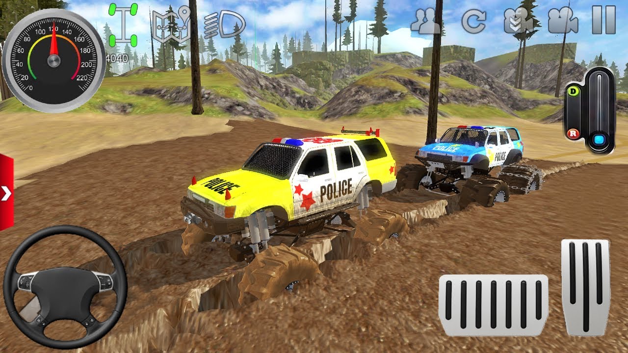 Offroad Police Monster Truck Mudding Race / For Android 3D Driving ...