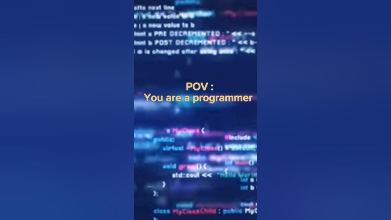 Pov You Re A Programmer Programmer Whatsapp Statusππ₯π₯ Trending Coding Youtube