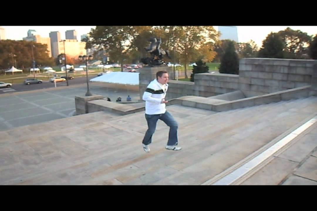 Running Up The Rocky Steps! - YouTube