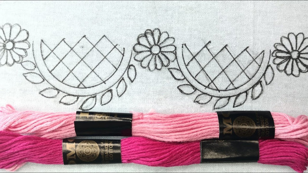 Superb Borderline Embroidery Design by Hand | Hand Embroidery Design ...