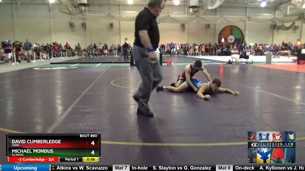 Junior Men 160 David Cumberledge Ohio Vs Michael Mondus Illinois - YouTube