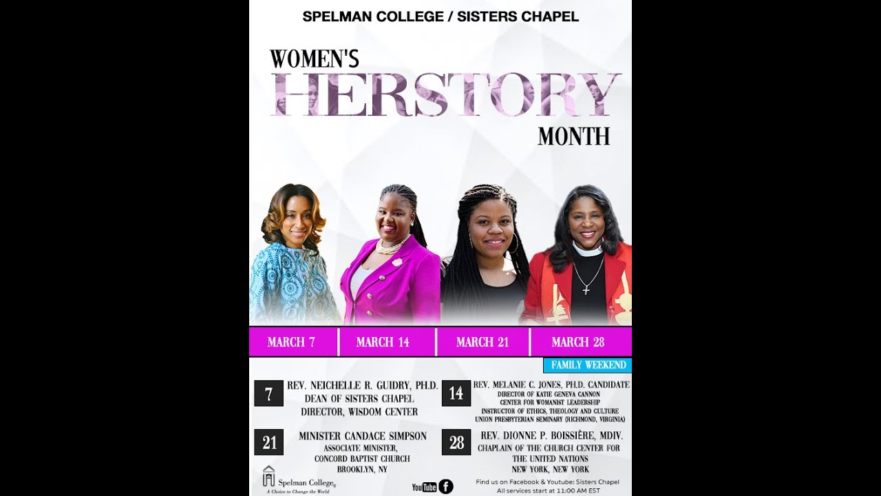 Sunday, March 7, 2021 // Women's Herstory Month with Dean Guidry - YouTube