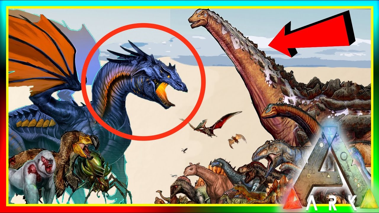ARK Dinosaur Size Comparisons! UPDATE! (ARK: Survival Evolved Dino ...