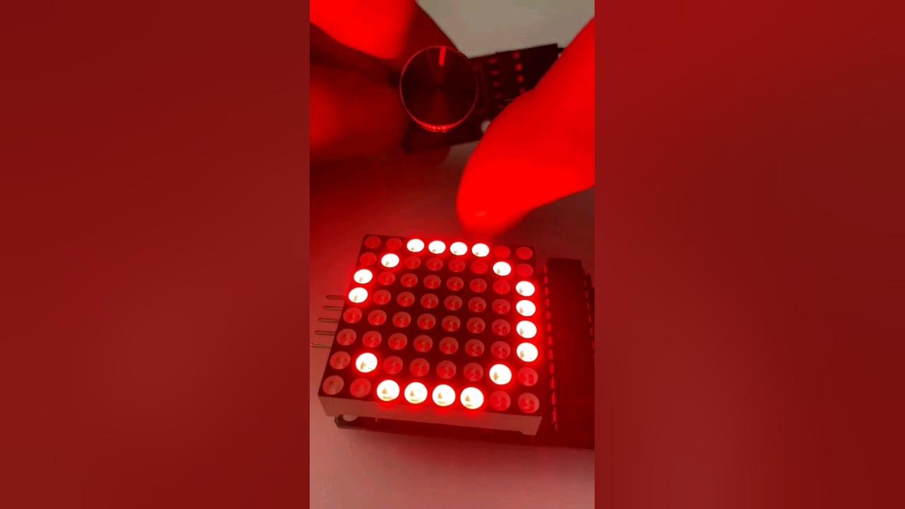 LED Matrix Project with Arduino UNO and rotary encoder #electronic #arduino #shorts - YouTube