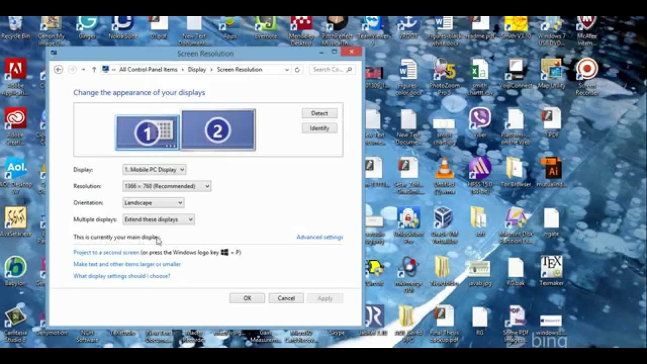 How to change monitor priority in windows 7, 8 or 8.1 - YouTube