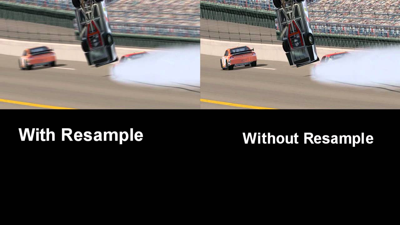 NR2003 The Difference Between Resample And No Resample - YouTube