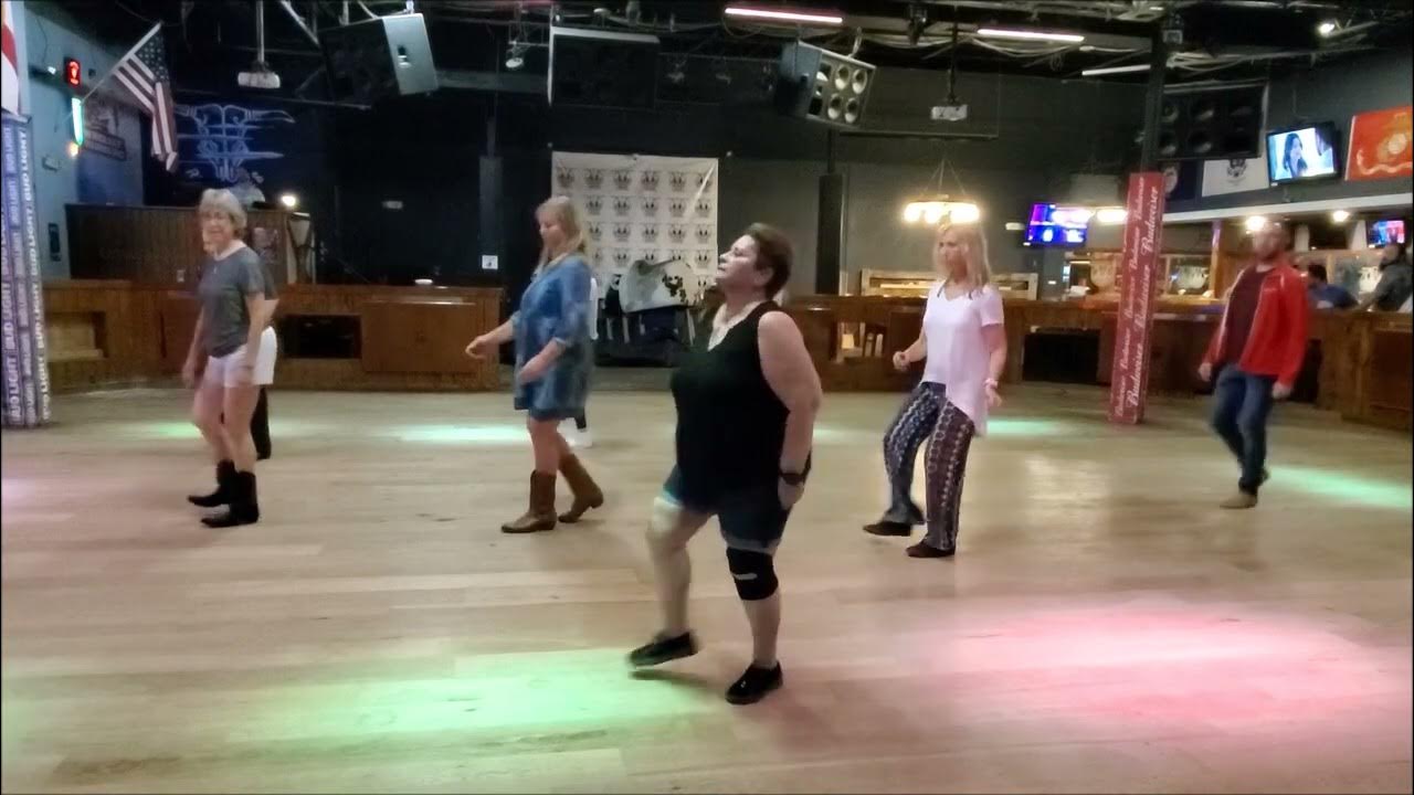 Dancing Mmmbop Line Dance By Kelly Kaylin To Music With Mark At Renegades On 9 20 22 - YouTube