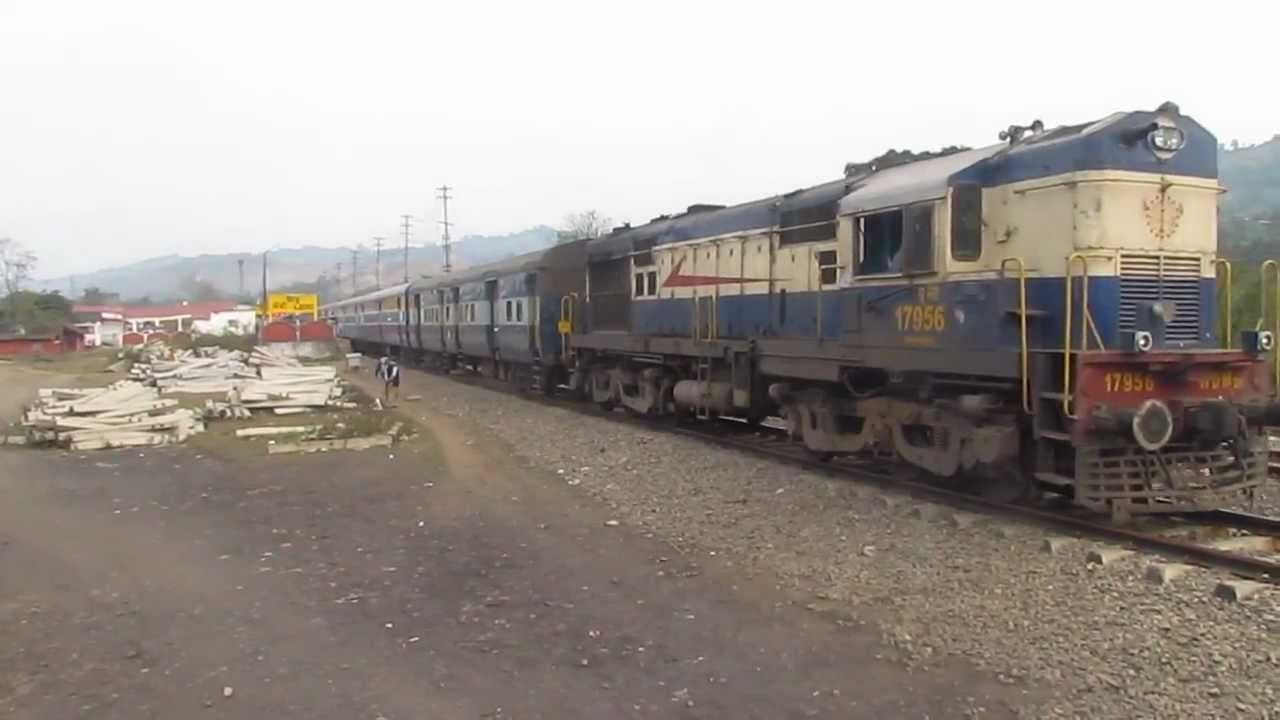 Ledo- Kamakhya Intercity Express departing Ledo Railway station. - YouTube
