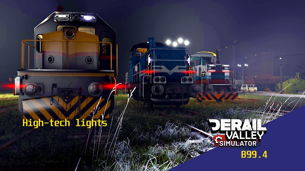 Derail Valley B99.4 | High-tech Lights | DE2 DH4 DE6 | train Simulaton ...