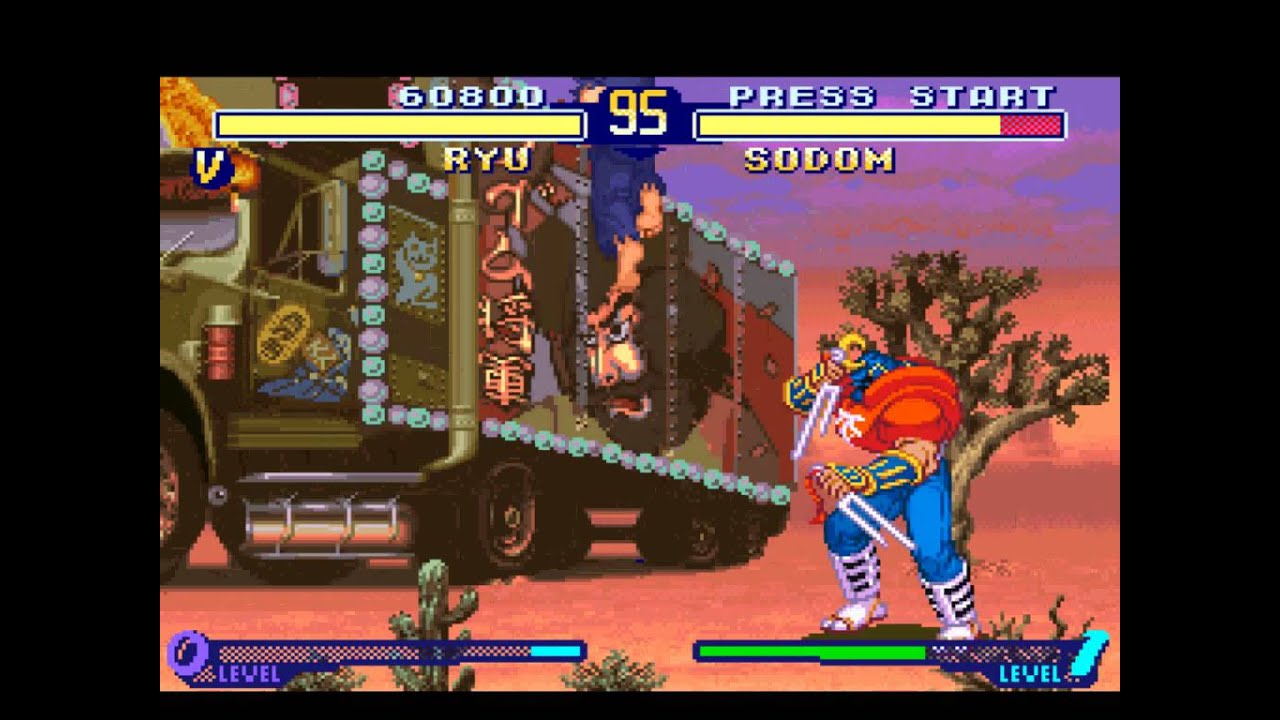 Ryu vs Sodom -Street Fighter Zero 2 - YouTube