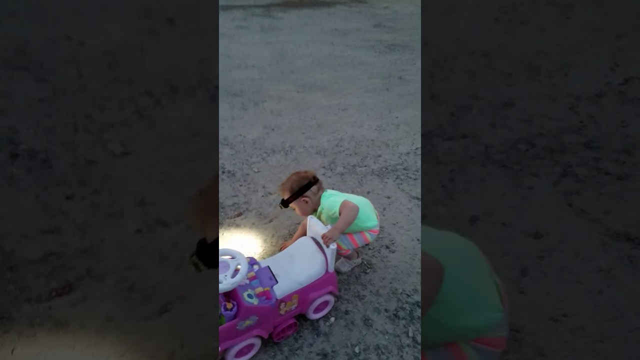 Miss P and her head light - YouTube