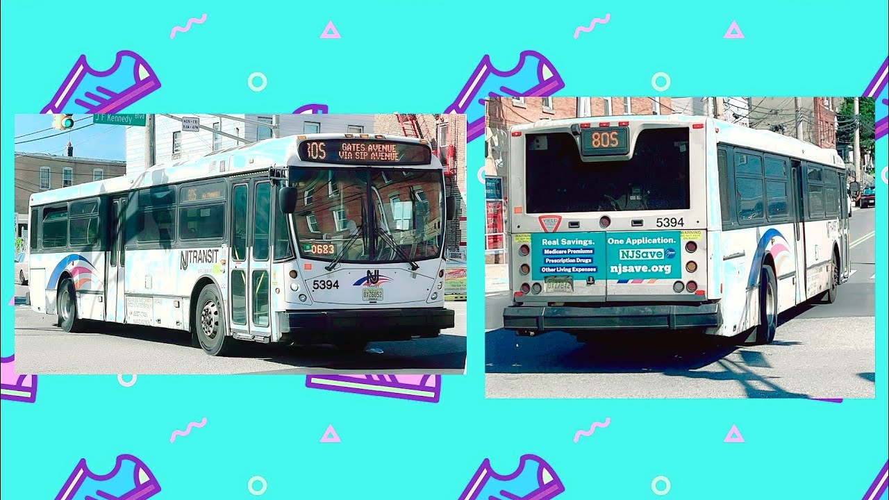 NJ Transit 80S GATES AVENUE VIA SIP AVENUE/JOURNAL SQUARE (NABI 416.15 ...