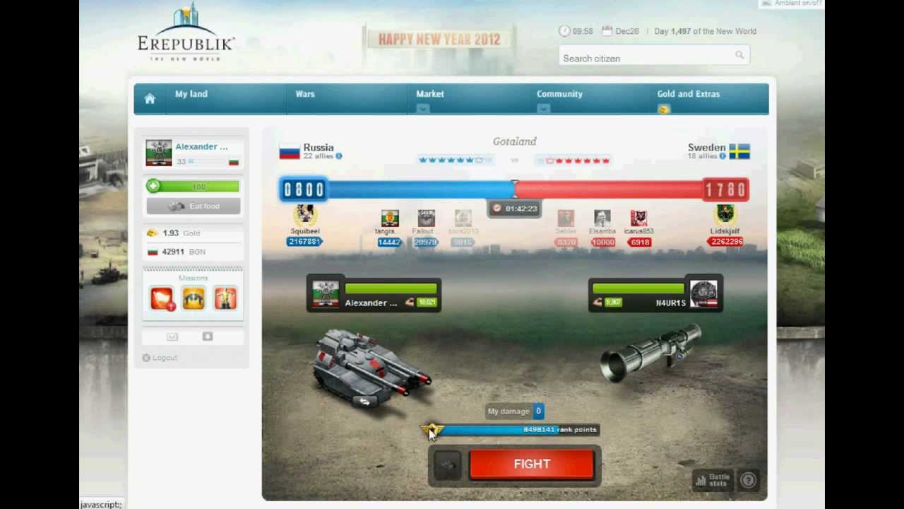 eRepublik - #1 Online Strategy Browser Game [FREE] - YouTube