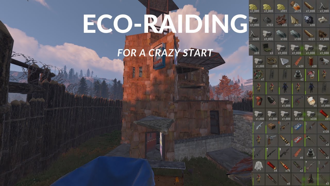 ECO RAIDING FOR A CRAZY START - RUST - YouTube