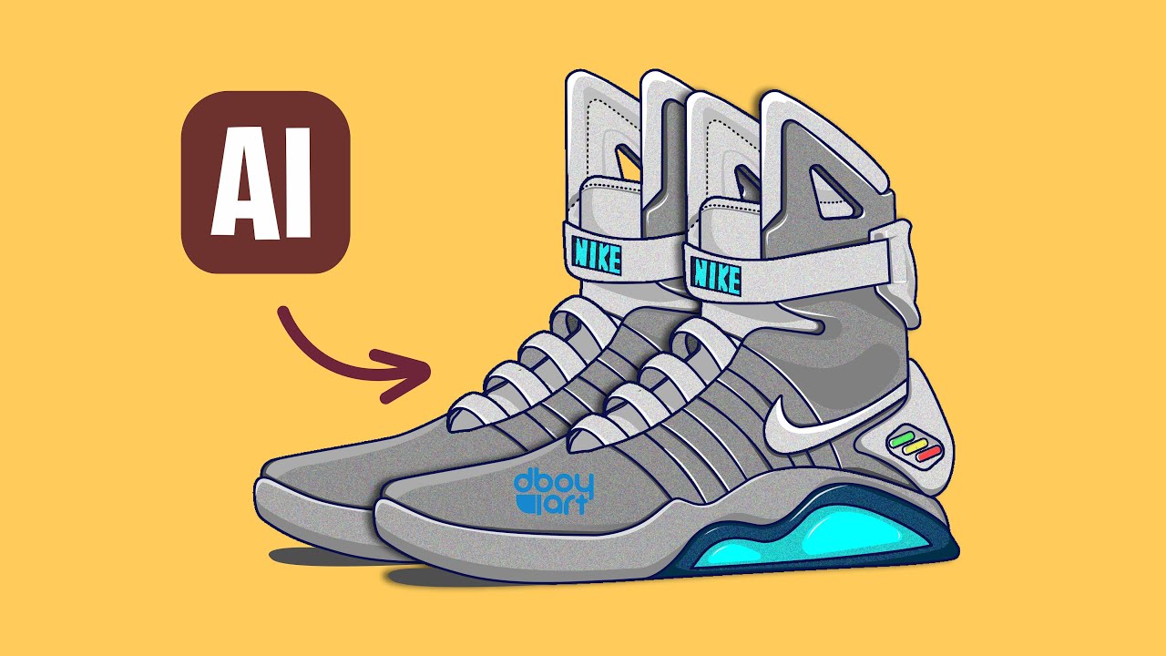 How to illustrate a picture in Adobe illustrator. Speed Art. - YouTube