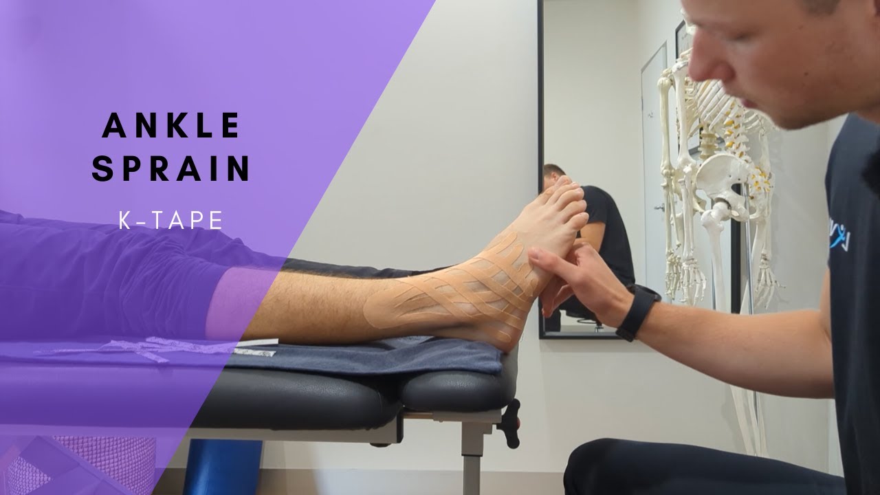 K-Tape for Ankle Sprains - YouTube