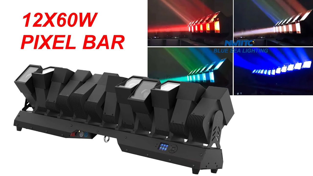 NEW STAGE LIGHT 12x60w Zoom Pixel Beam Bar LED Moving Head Light - YouTube
