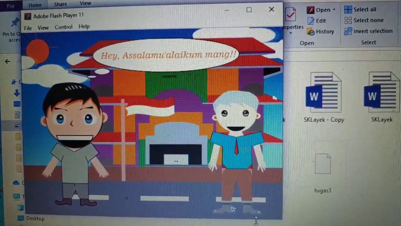 Animation sederhana interaksi sosial.. - YouTube