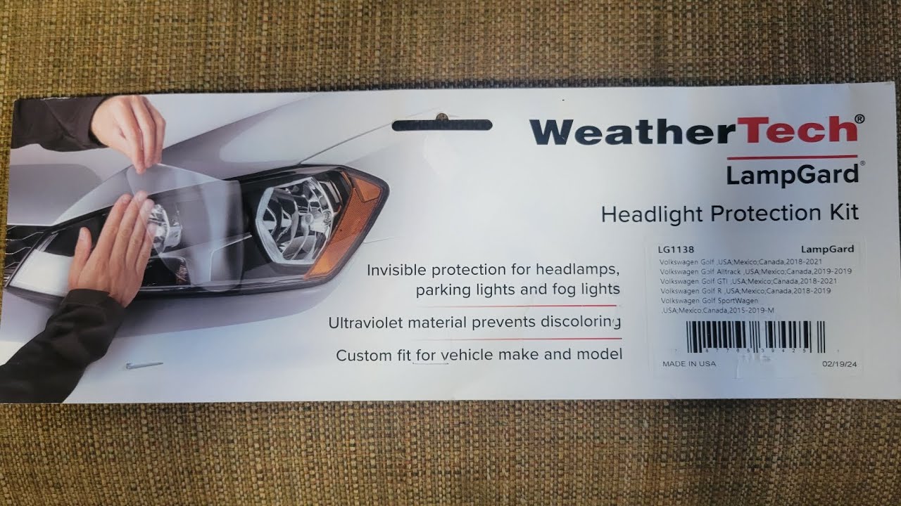 installing Weathertech LampGard protection film on my Vland replica ...