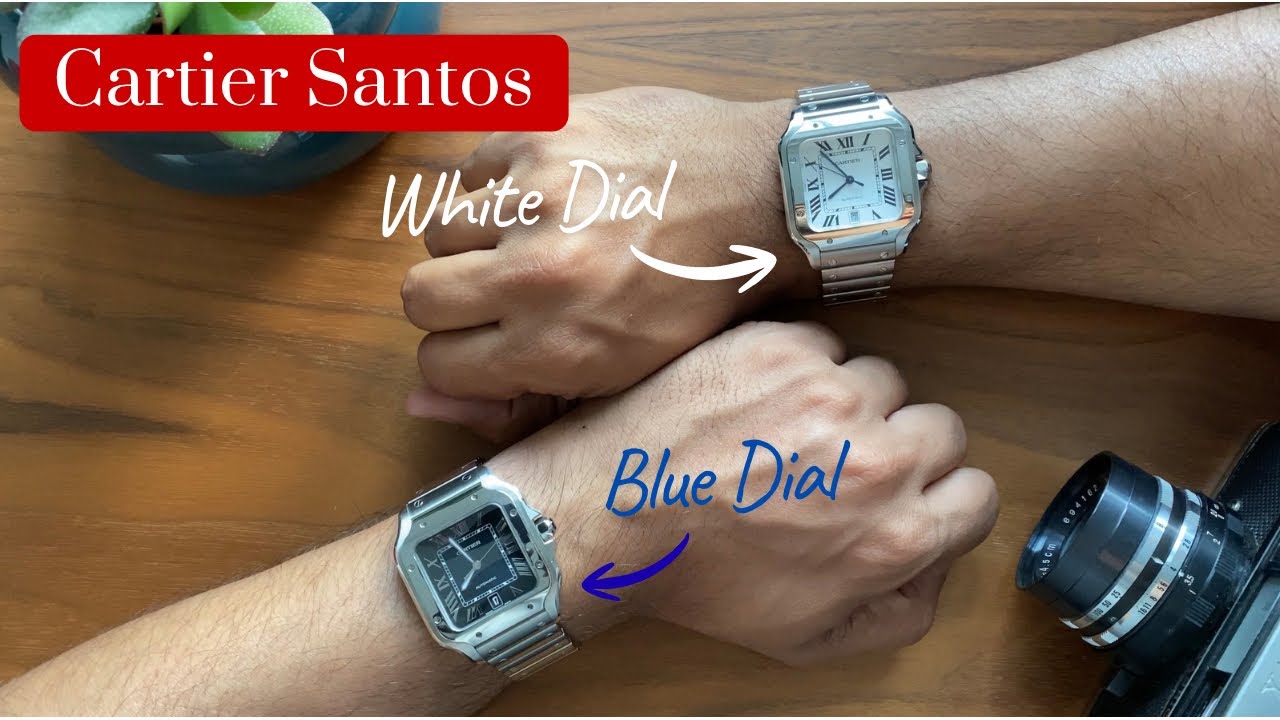 White vs Blue Cartier Santos — Which One Matches Your Style? - YouTube