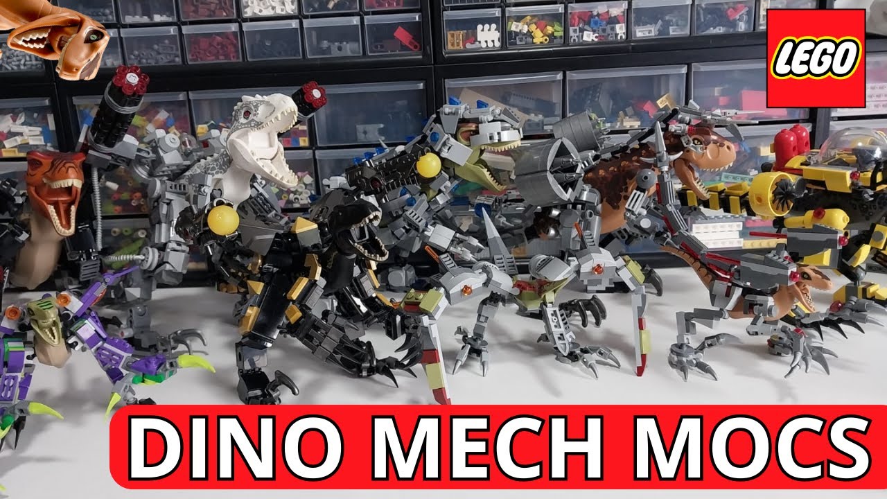 LEGO Jurassic World Dino Mech Moc - Colección Completa 2023 - YouTube