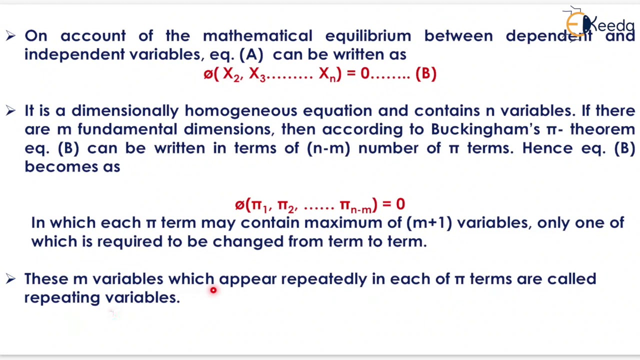 Buckingham Pie Theorem | Hydraulics - GATE - YouTube