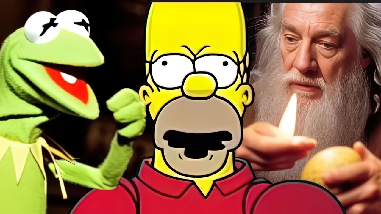Kermit, Homer Simpson, Gandalf & MORE (WEIRD AI ARTWORK) - YouTube