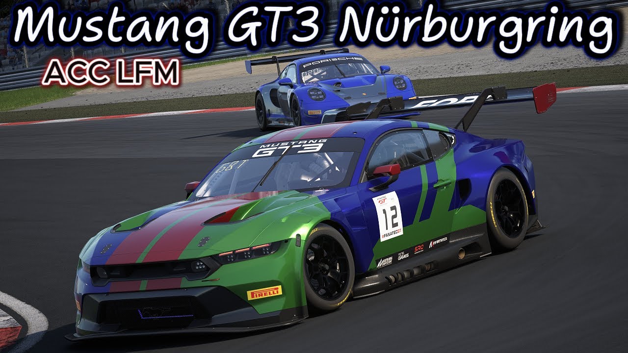 Turn 1 Nürburgring Shocking: Mustang GT3 ACC LFM # ...