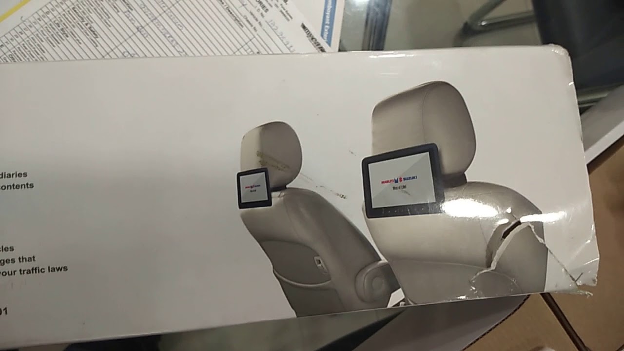 Passenger LED TV for car - YouTube