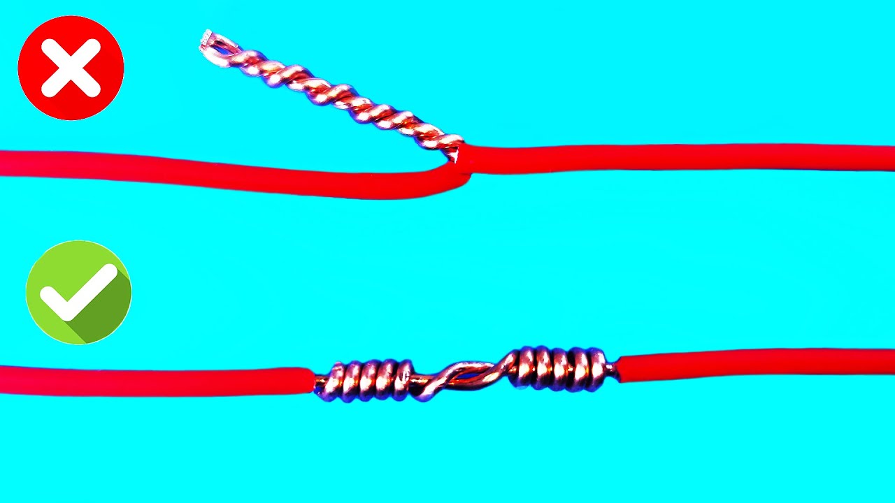 Awesome Idea! HOW TO CONNECT ELECTRIC WIRE TOGETHER - (Genius Hacks ...