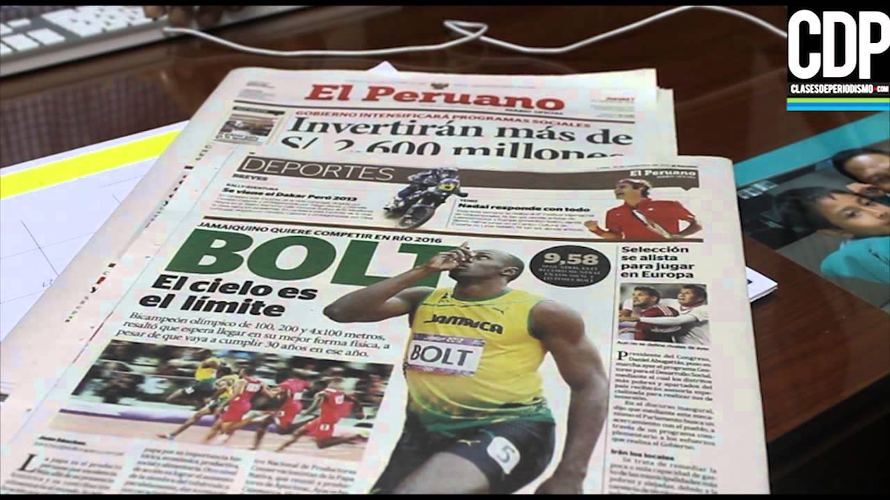 El diario oficial "El Peruano" presenta desde hoy una nueva imagen ...