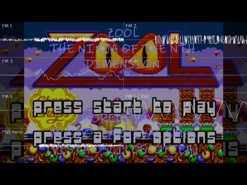 Zool - Sega Genesis - Worlds 2 & 6 SMPS (Vista Osciloscópica) - YouTube